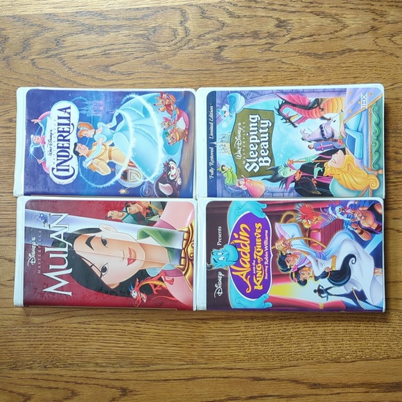 Disney | Other | Set Of 2 Vintage Disney Princesses Vhs Tapes Movies ...